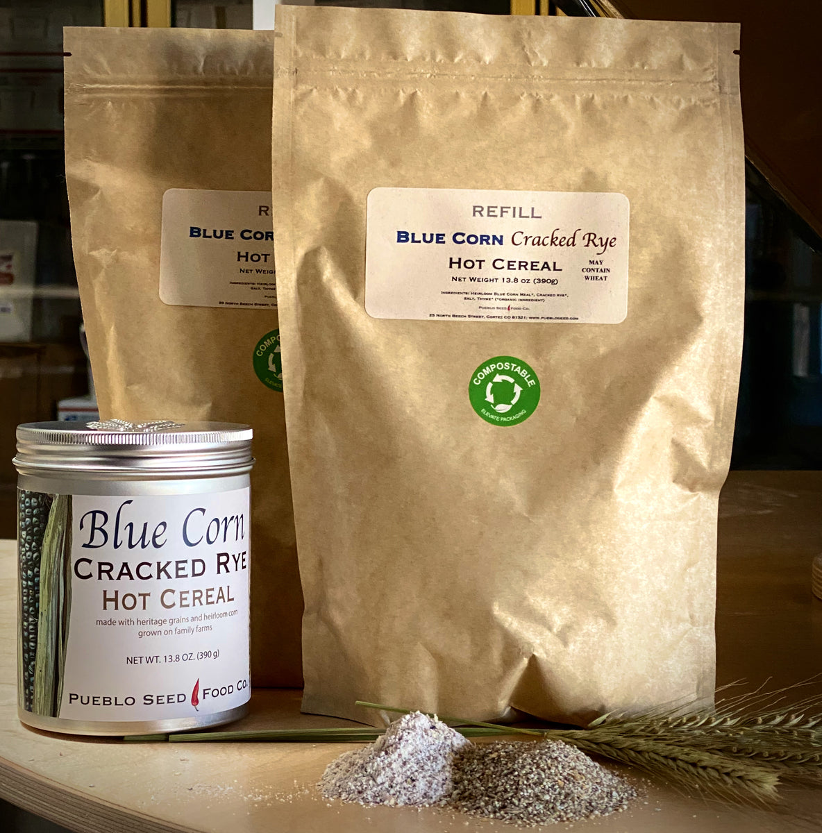 REFILL Blue Corn Cracked Rye Hot Cereal