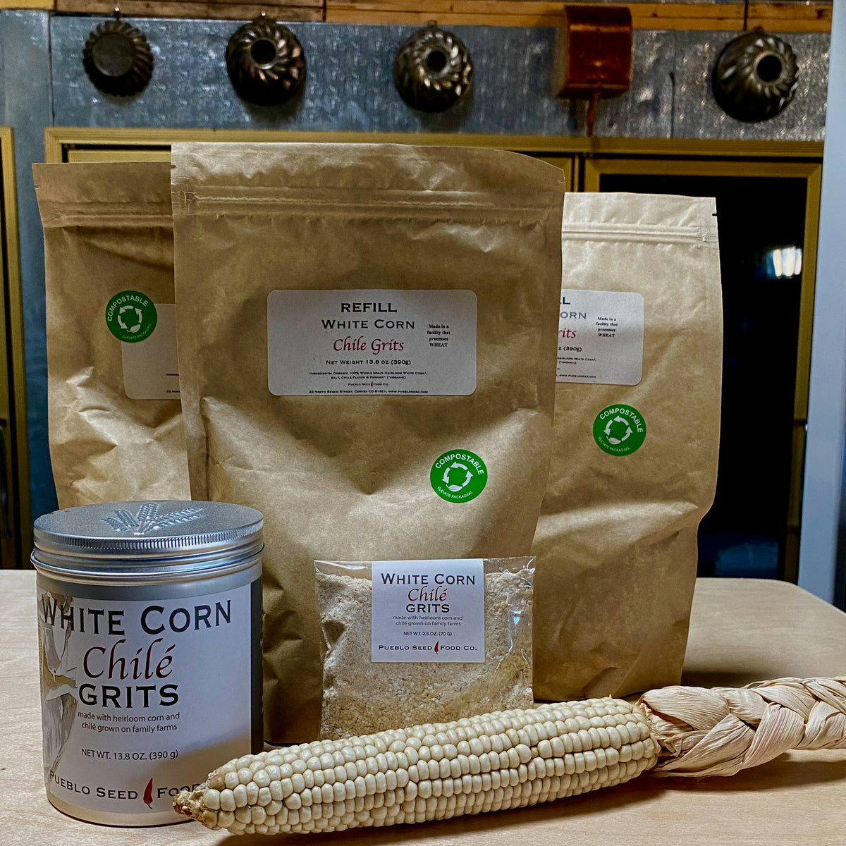 REFILL White Corn Chile Grits